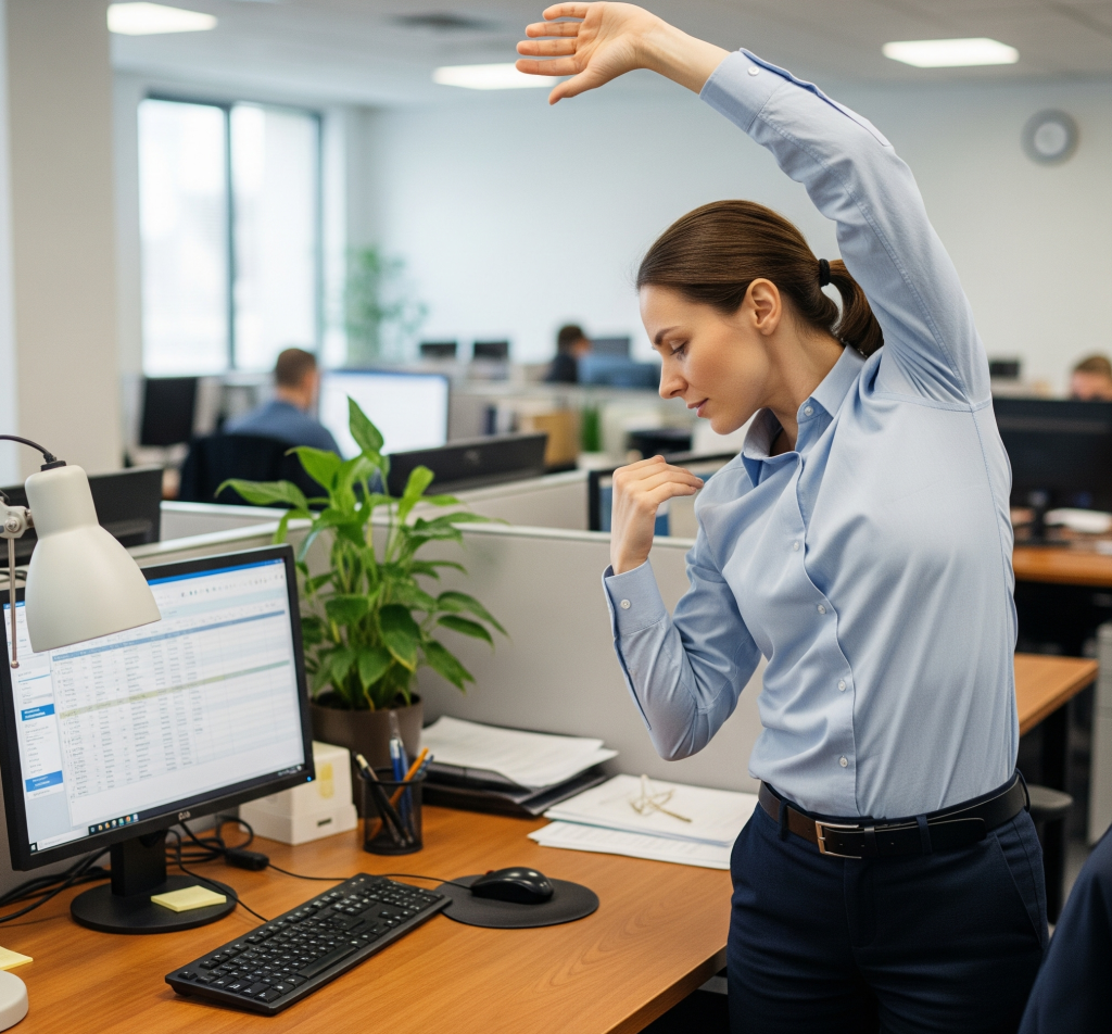 Desk Pain Relief Stretches For Office Workers